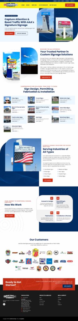AAA Electrical Signs - KangoMedia Web Design